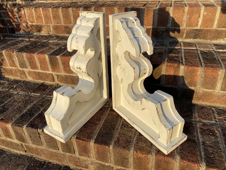 Large French Country Corbel Set / Farmhouse Corbels / Corbel Pair ...