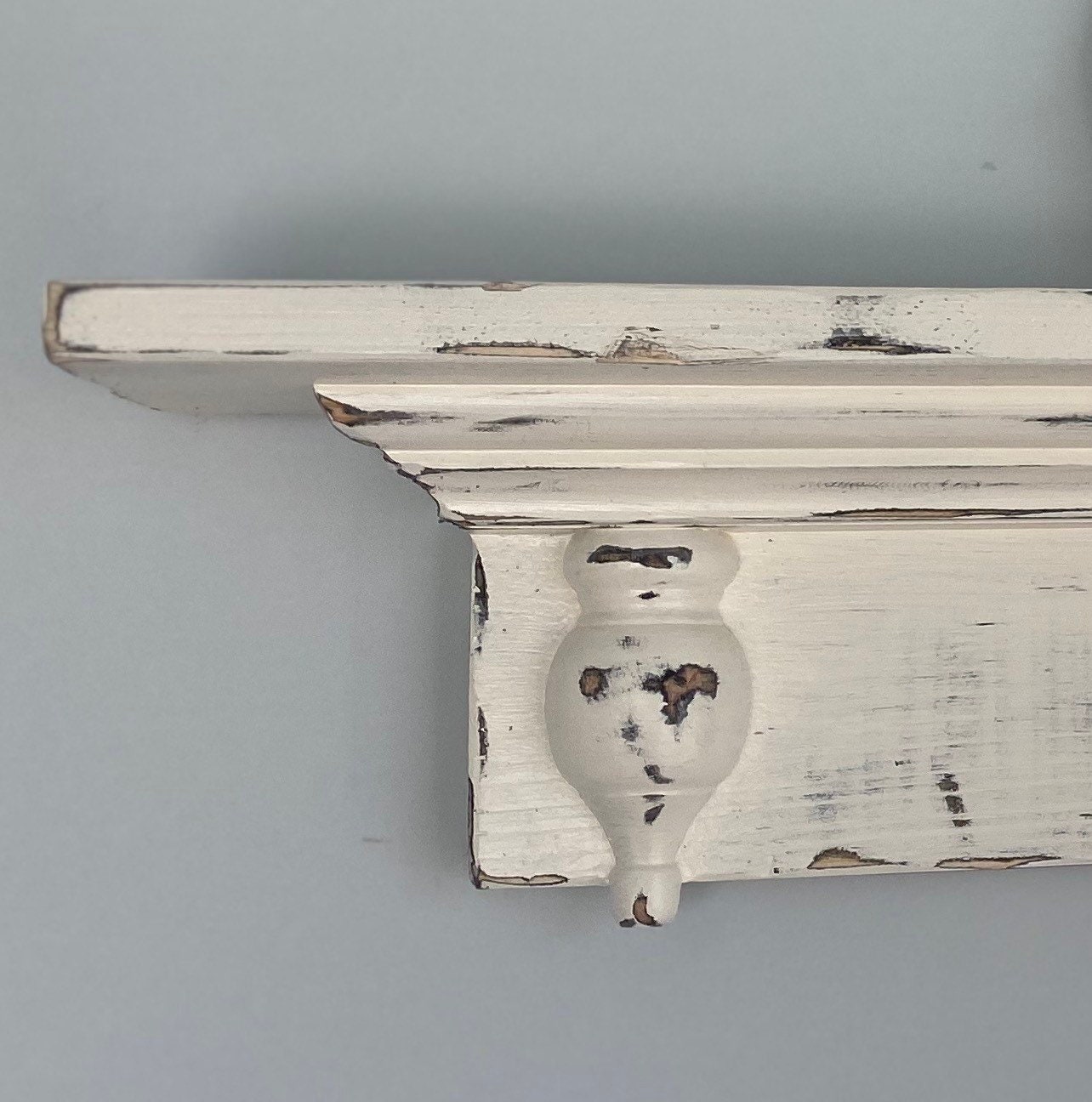 French Country Shelf / Distressed Picture Ledge Shelf / Kitchen Shelf ...