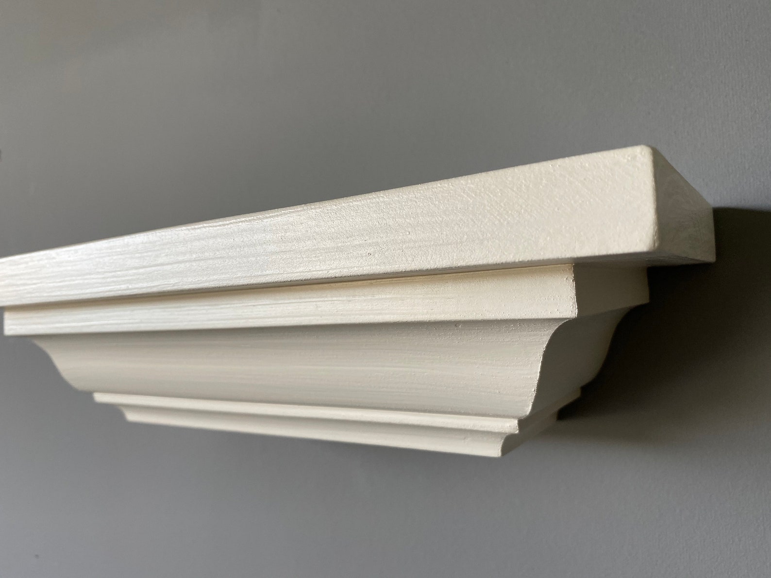 Custom Color Floating Shelf / Crown Molding Shelf / Kitchen Shelf ...