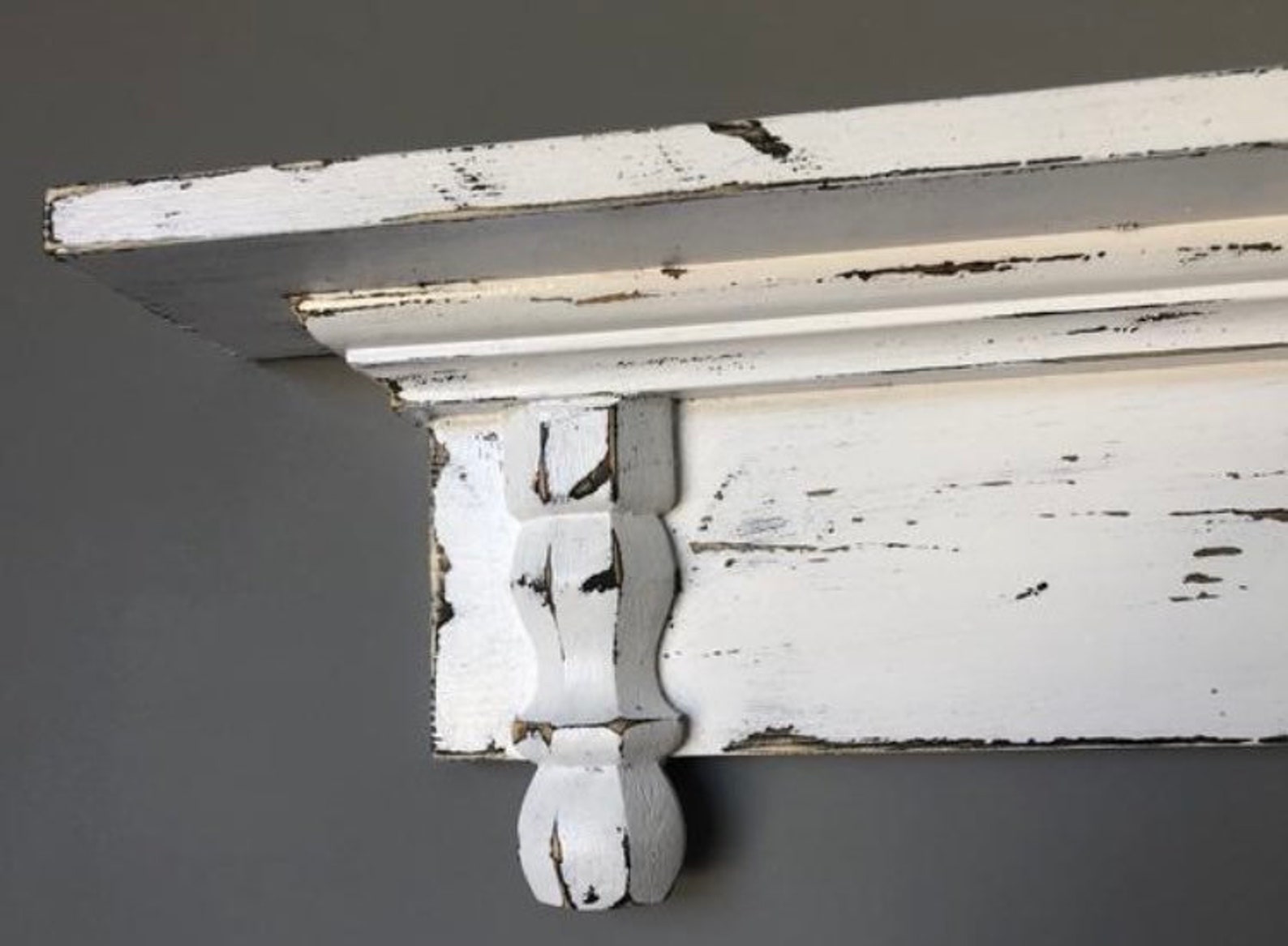 French Country Shelf / Distressed Floating Shelf / Kitchen Shelf ...
