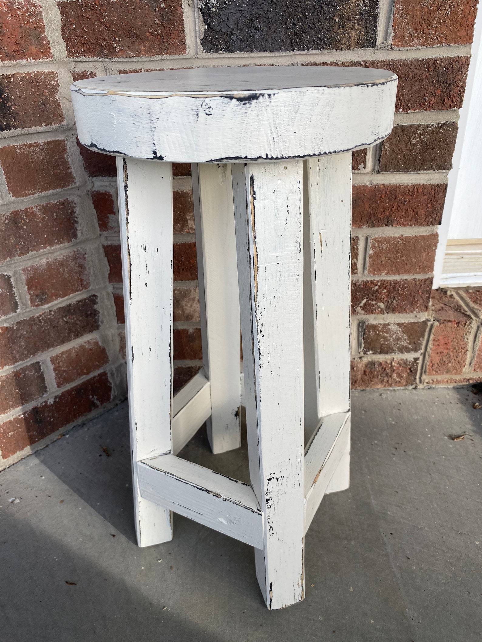 Rustic Plant Stand / Decorative Stool / Milking Stool / Primitive Stool ...