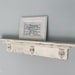 French Country Shelf With Groove / Distressed Picture Ledge Shelf ...