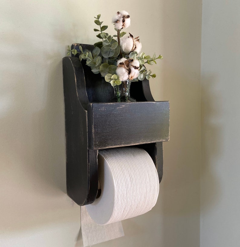 Toilet Tissue Dispenser / Rustic Bathroom Decor / Toilet Paper - Etsy