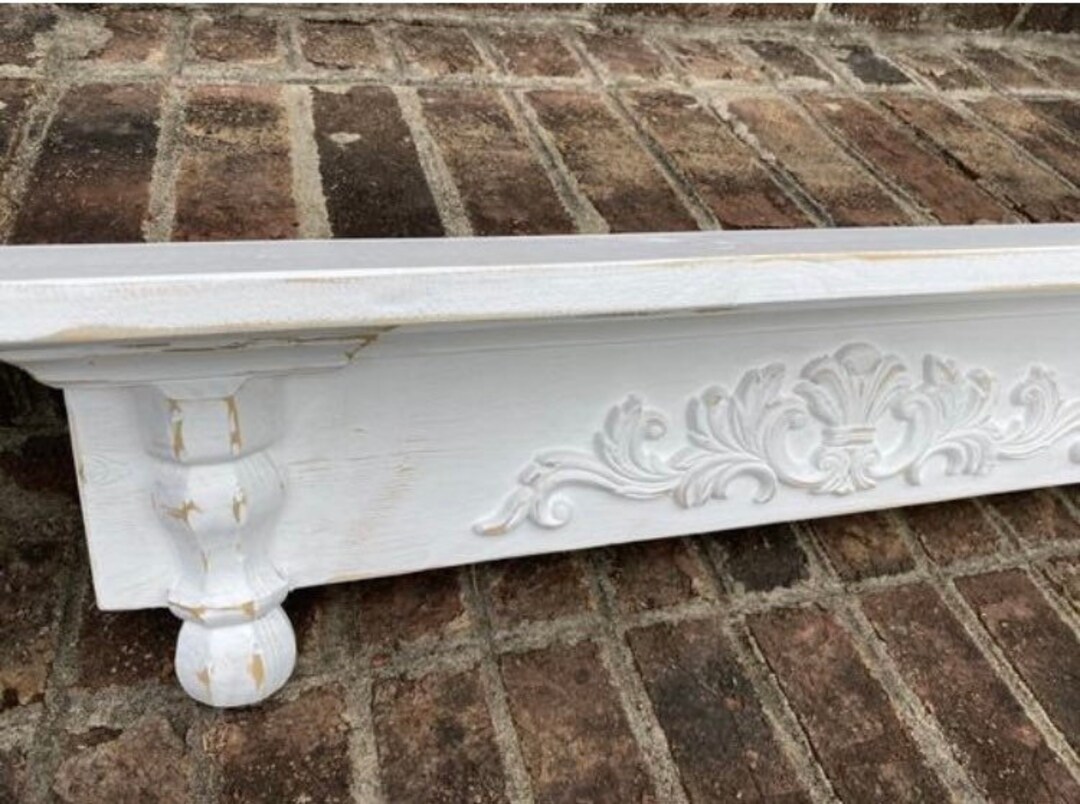 French Country Shelf / Primitive Shelf / Antique Style Shelf / Shabby ...