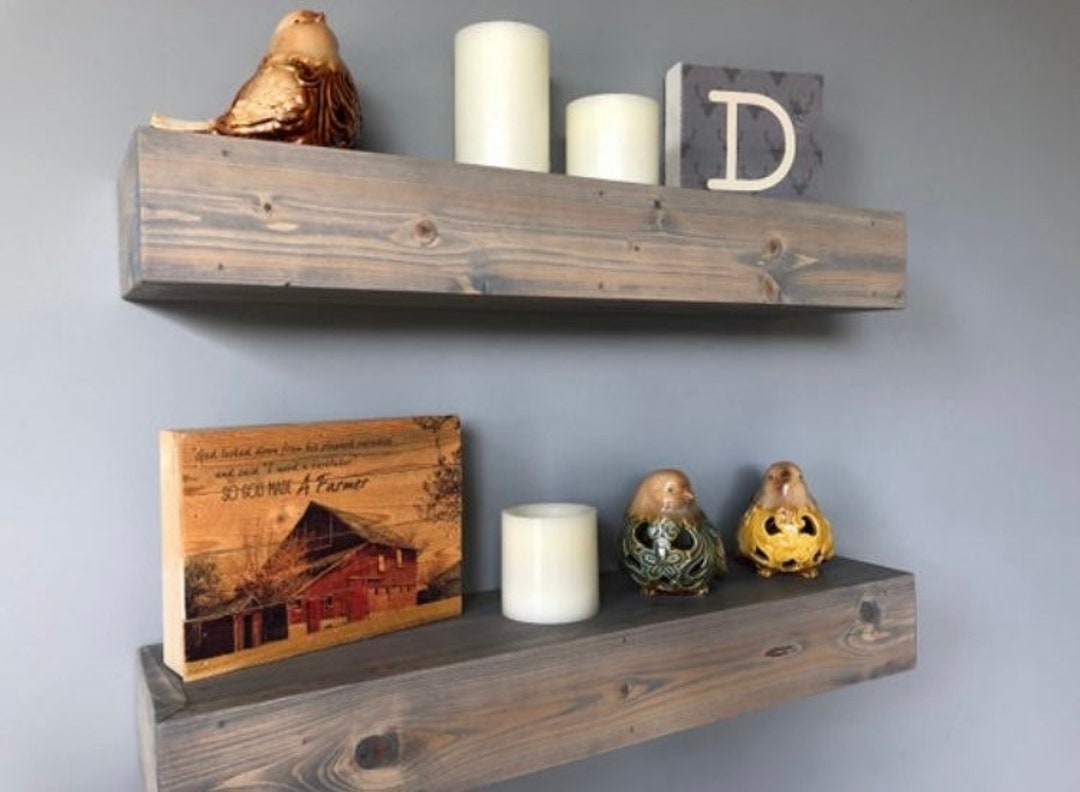 2 Piece Shelf Set / Farmhouse Shelves / Rustic Shelves / Shelf ...