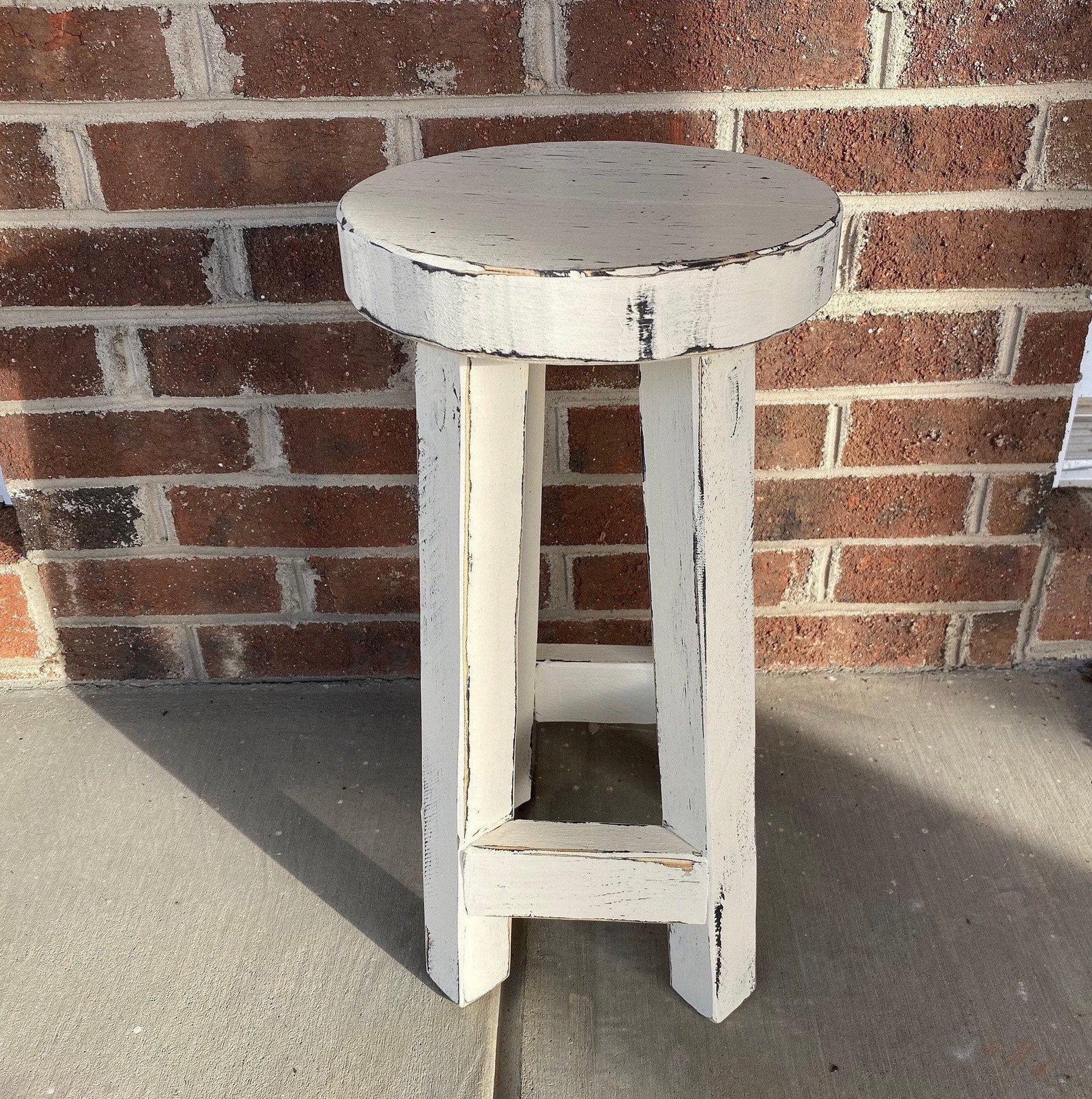 Rustic Plant Stand / Decorative Stool / Milking Stool / - Etsy