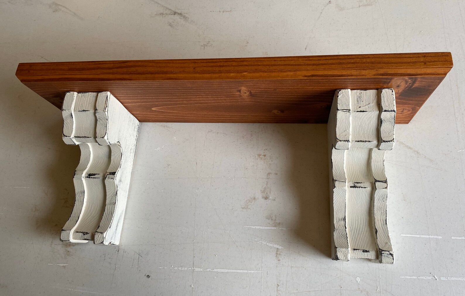 French Country Corbel Shelf / Rustic Shelf With Corbels / | Etsy