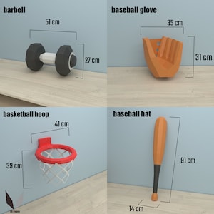 Sport Pack 3D Papercraft | DIY Paper Sculpture | Paper Model Pattern ...