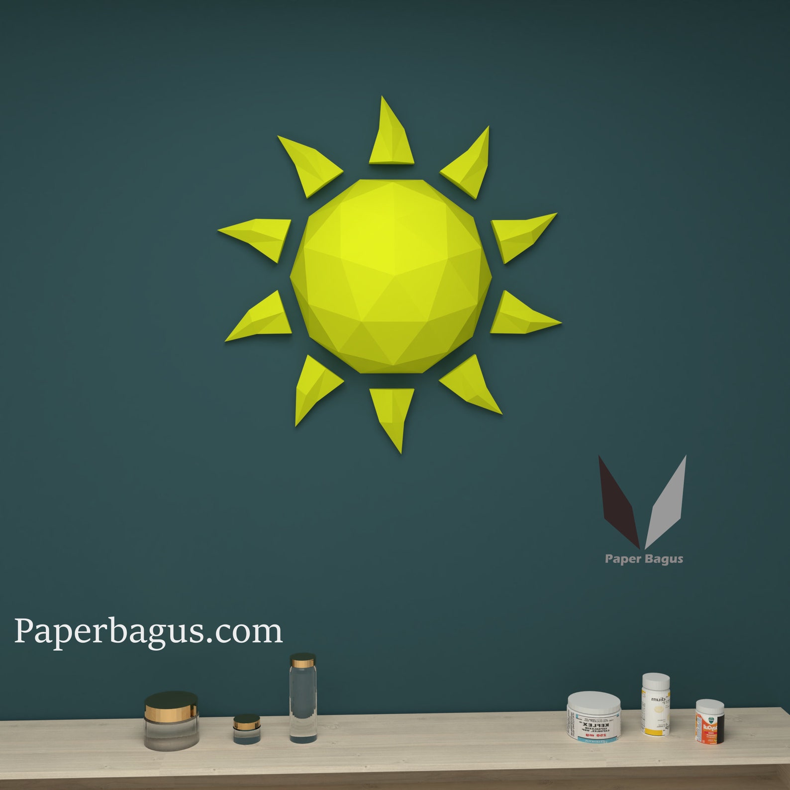 Sun 3D Papercraft DIY Paper Sculpture Paper Model Pattern - Etsy Canada