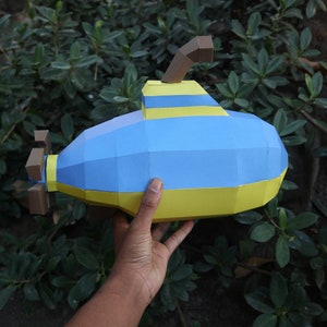Submarine 3D Papercraft | DIY Paper Sculpture | Paper Model Pattern ...