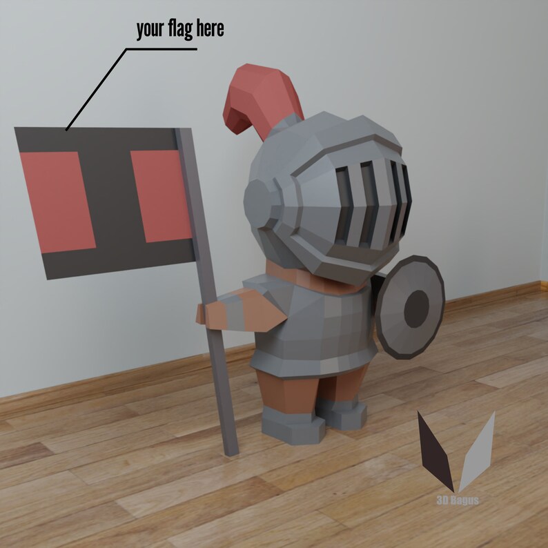 Gladiator Kid 3D Papercraft DIY Paper Sculpture Paper - Etsy