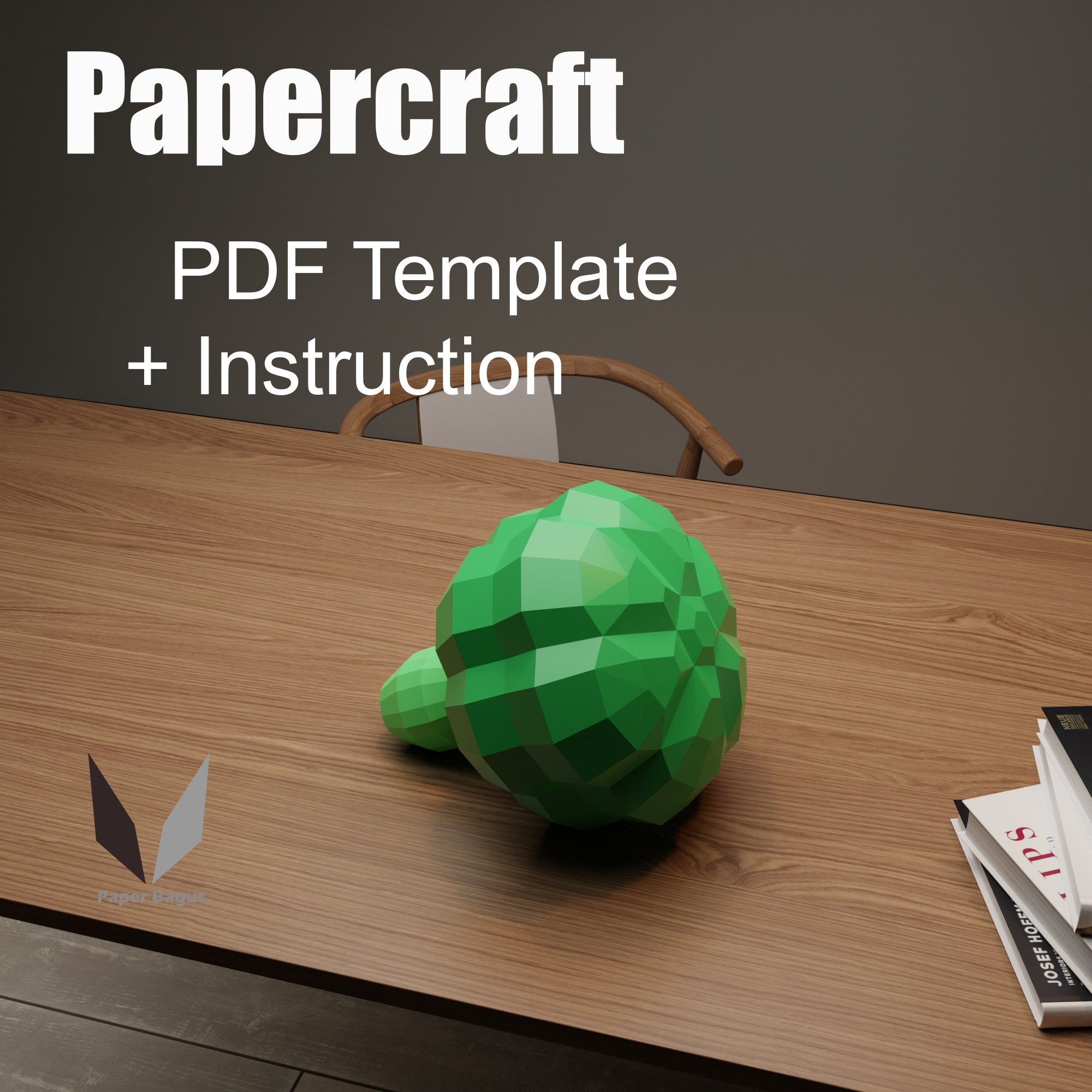Broccoli 3D Papercraft DIY Paper Sculpture Paper Model - Etsy