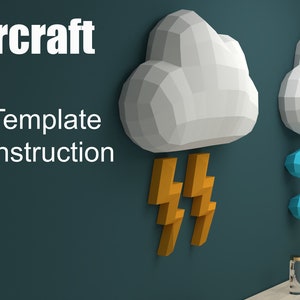 Weather 3D Papercraft DIY Paper Sculpture Paper Model | Etsy