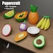 Tropical Fruit Pack 3D Papercraft DIY Paper Sculpture Paper Model ...