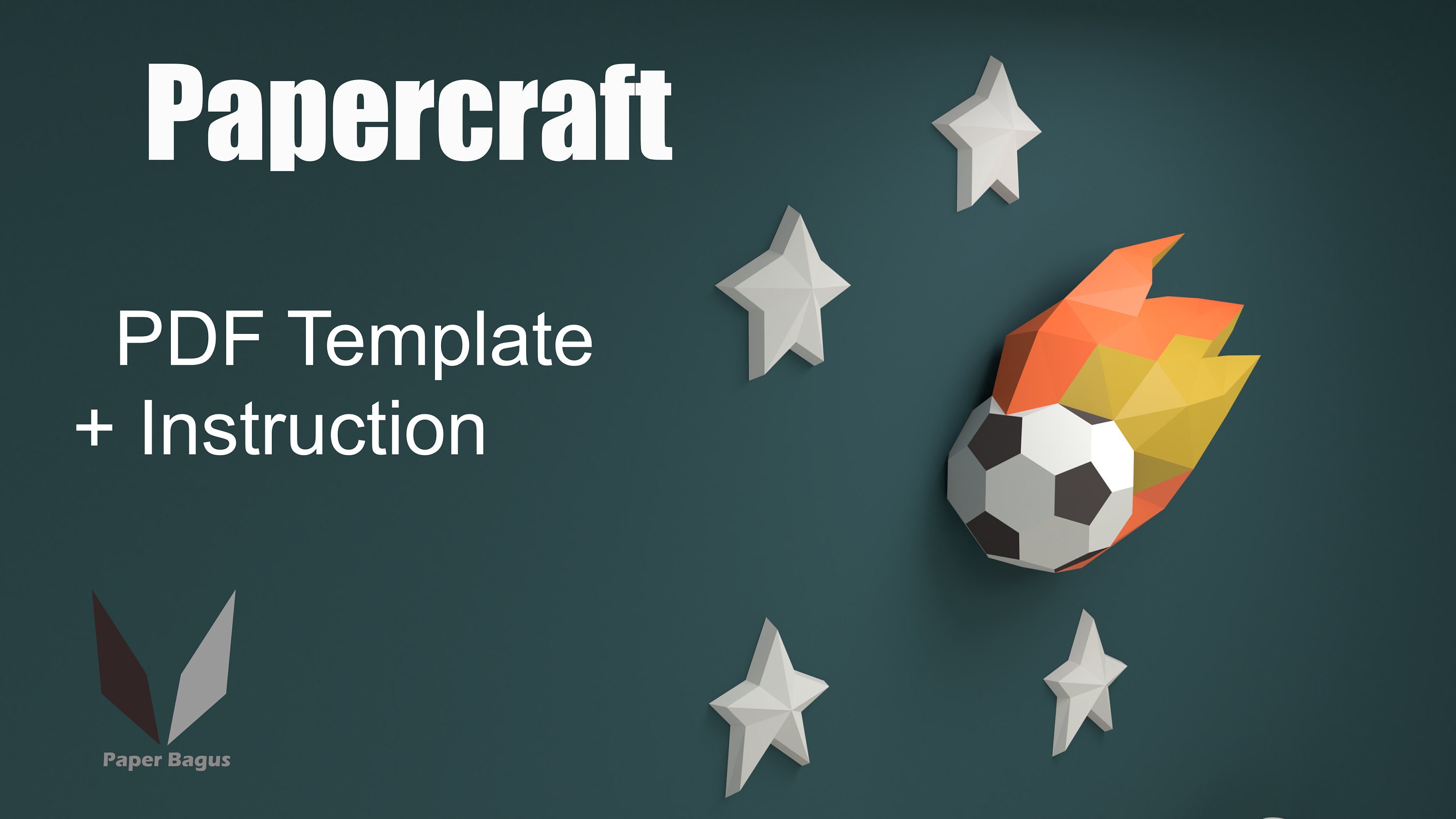 Fire Ball Meteor 3D Papercraft DIY Paper Sculpture Paper - Etsy