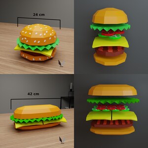 Junk Food Pack 3D Papercraft | DIY Paper Sculpture | Paper Model ...