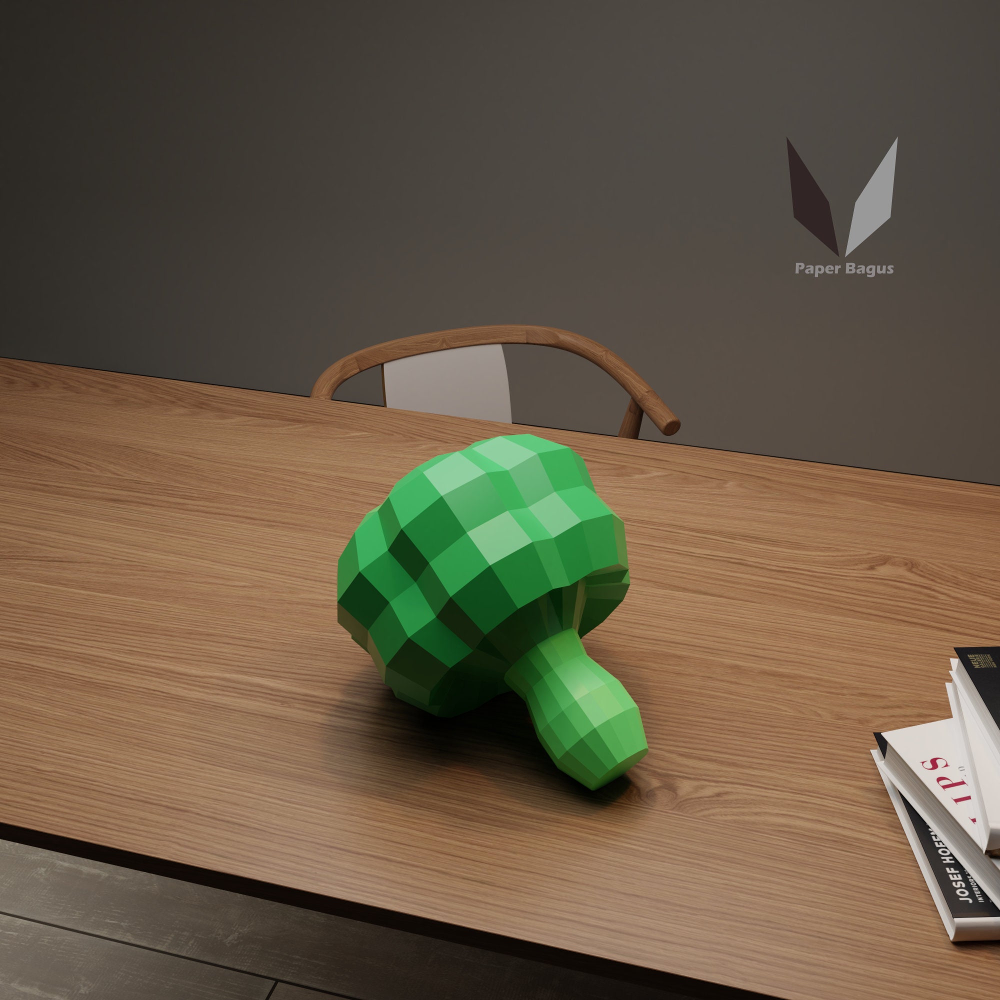 Broccoli 3D Papercraft DIY Paper Sculpture Paper Model - Etsy