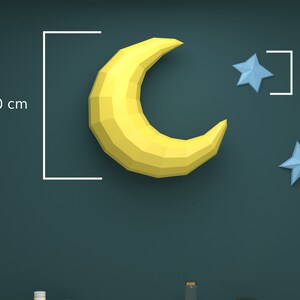 Moon Sky 3D Papercraft | DIY Paper Sculpture | Paper Model Pattern | Do ...