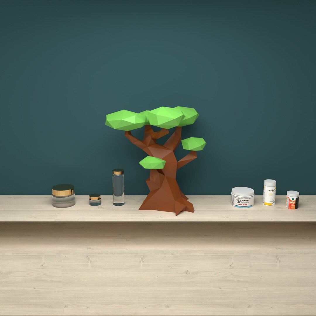 Bonsai Tree 3D Papercraft DIY Paper Sculpture Paper Model - Etsy