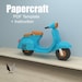 Scooter 3D Papercraft: Low Poly Paper Model (PDF Pattern) - Etsy
