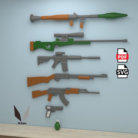 Papercraft Papercraft Gun