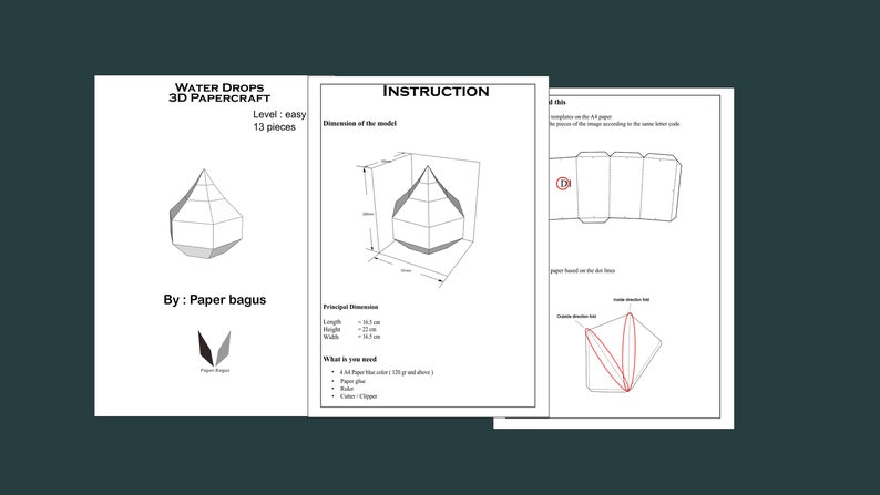 Weather 3D Papercraft DIY Paper Sculpture Paper Model | Etsy