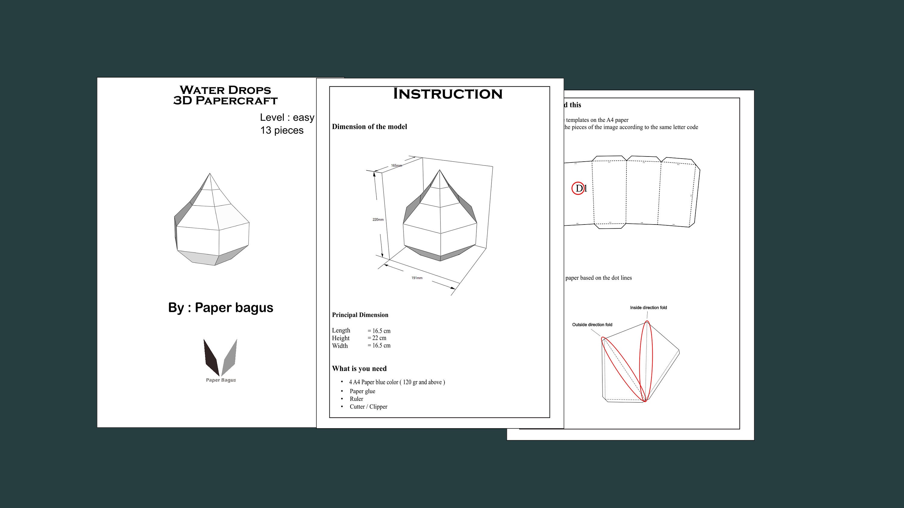 Weather 3D Papercraft DIY Paper Sculpture Paper Model - Etsy