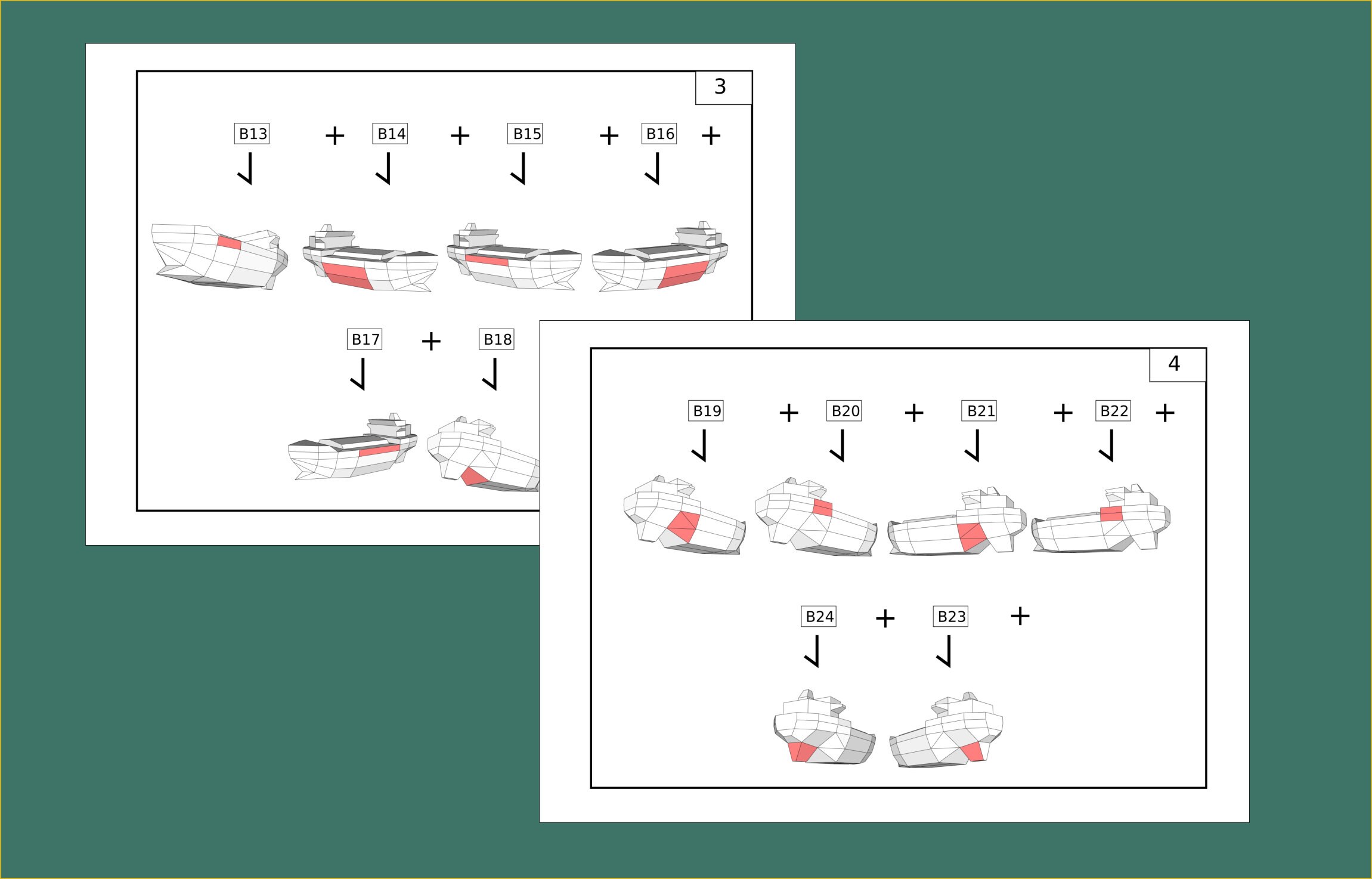 Cargo Ship 3D Papercraft DIY Paper Sculpture Paper Model - Etsy