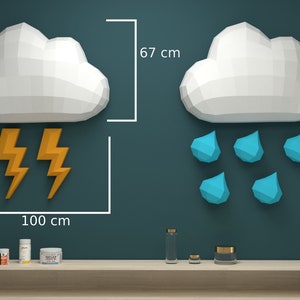 Weather 3D Papercraft DIY Paper Sculpture Paper Model | Etsy