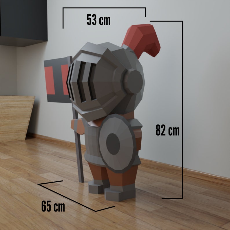 Gladiator Kid 3D Papercraft DIY Paper Sculpture Paper - Etsy