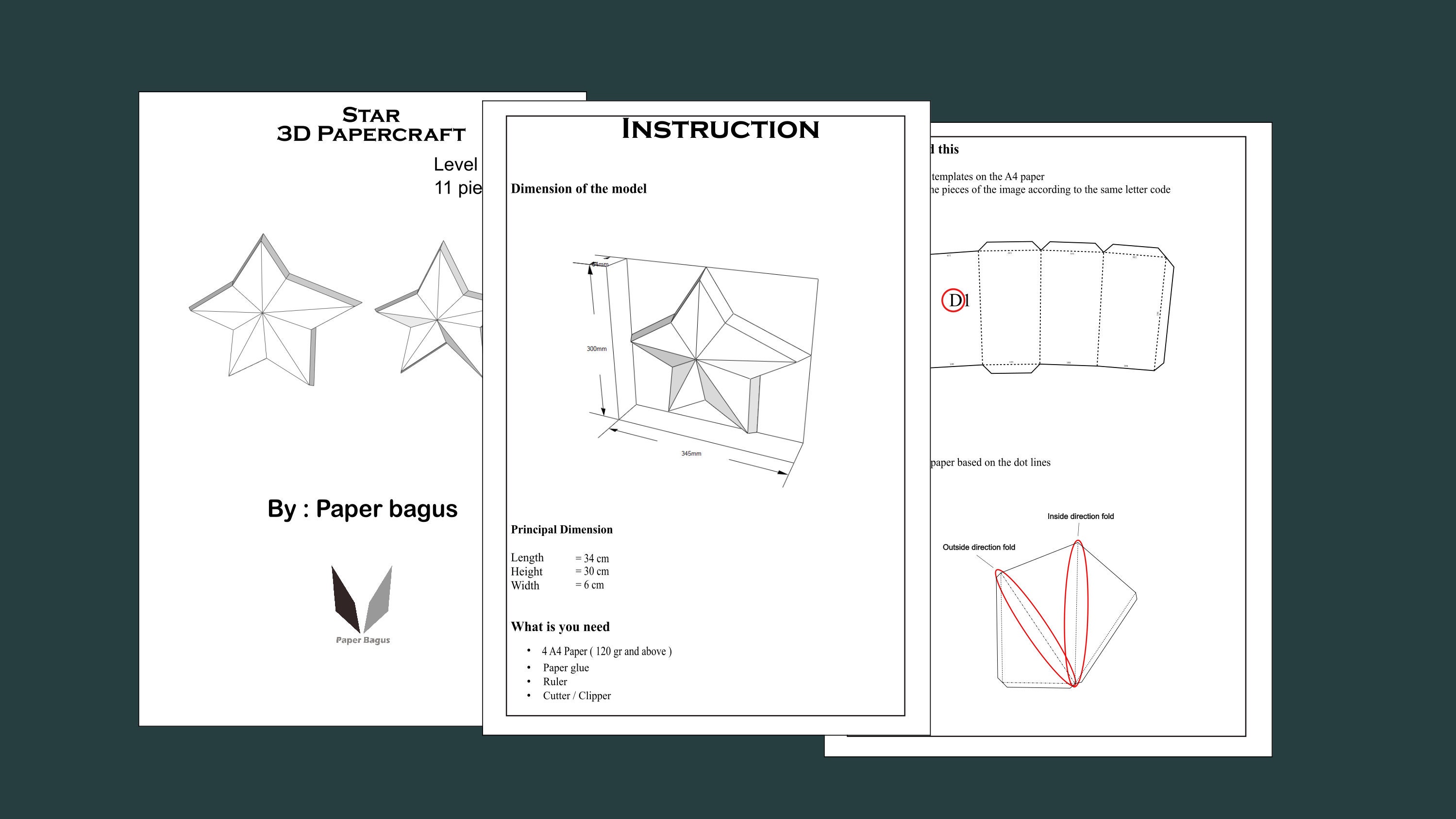 Fire Ball Meteor 3D Papercraft DIY Paper Sculpture Paper - Etsy