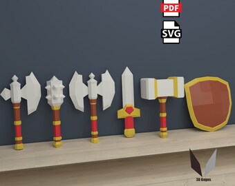 Plane 3D Papercraft DIY Paper Sculpture Paper Model Pattern Do It ...