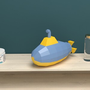 Submarine 3D Papercraft | DIY Paper Sculpture | Paper Model Pattern ...