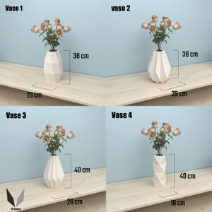3D Papercraft Vase Bundle: Low Poly Paper Model (PDF Pattern) - Etsy