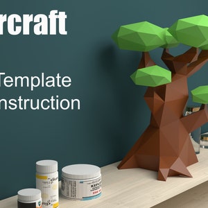 Bonsai Tree 3D Papercraft | DIY Paper Sculpture | Paper Model Pattern ...