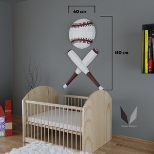 Baseball Wall 3D Papercraft | DIY Paper Sculpture | Paper Model Pattern ...