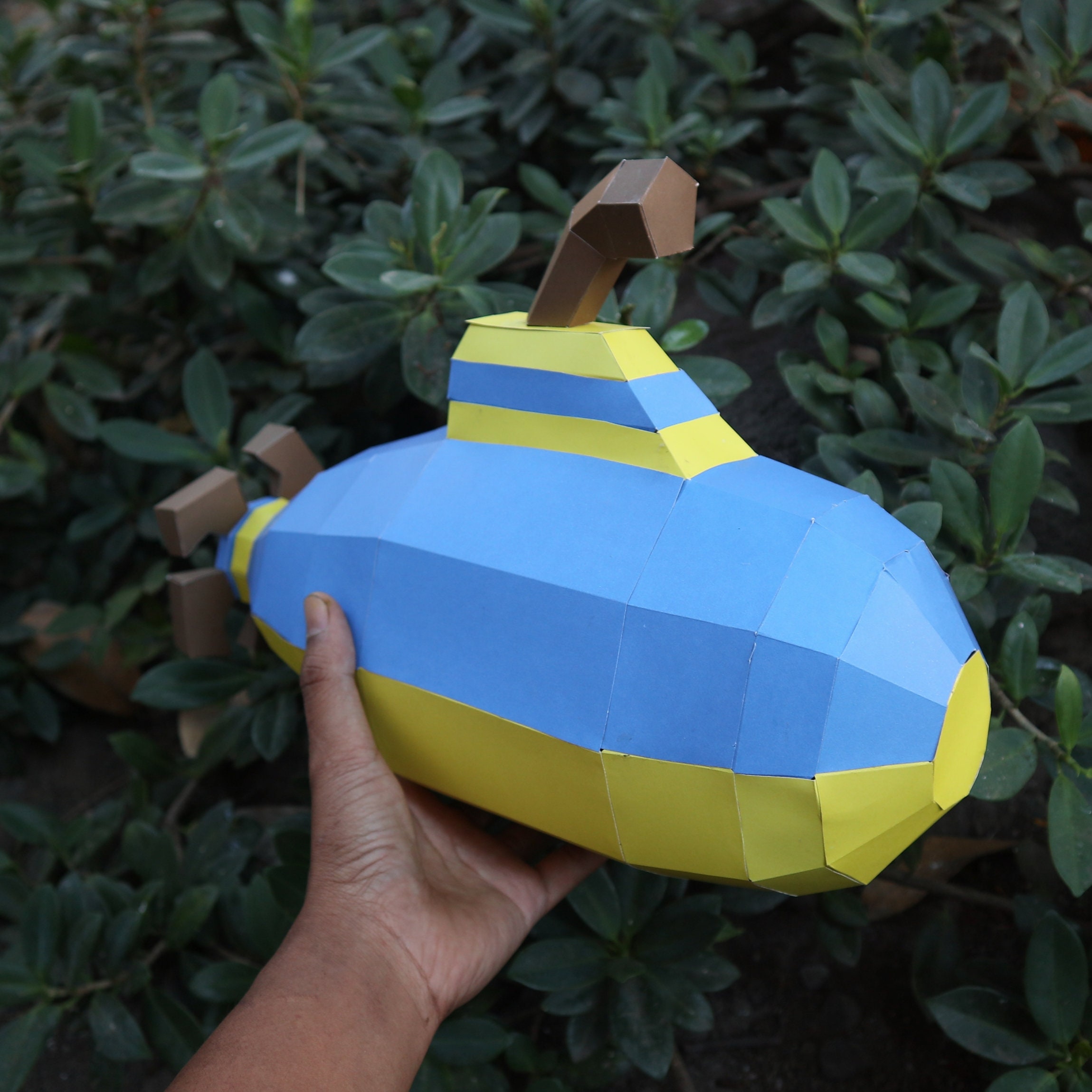 Submarine 3D Papercraft DIY Paper Sculpture Paper Model Pattern Do It ...