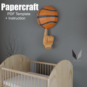 Basketball Wall 3D Papercraft | DIY Paper Sculpture | Paper Model ...