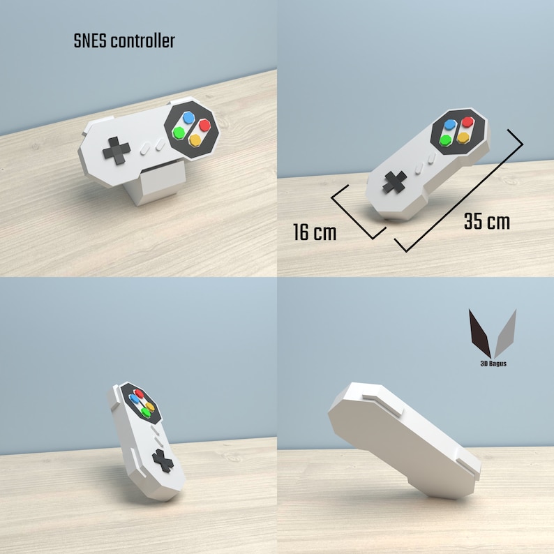 DIY Game Controller Bundle Papercraft: Low Poly Paper Model (PDF ...