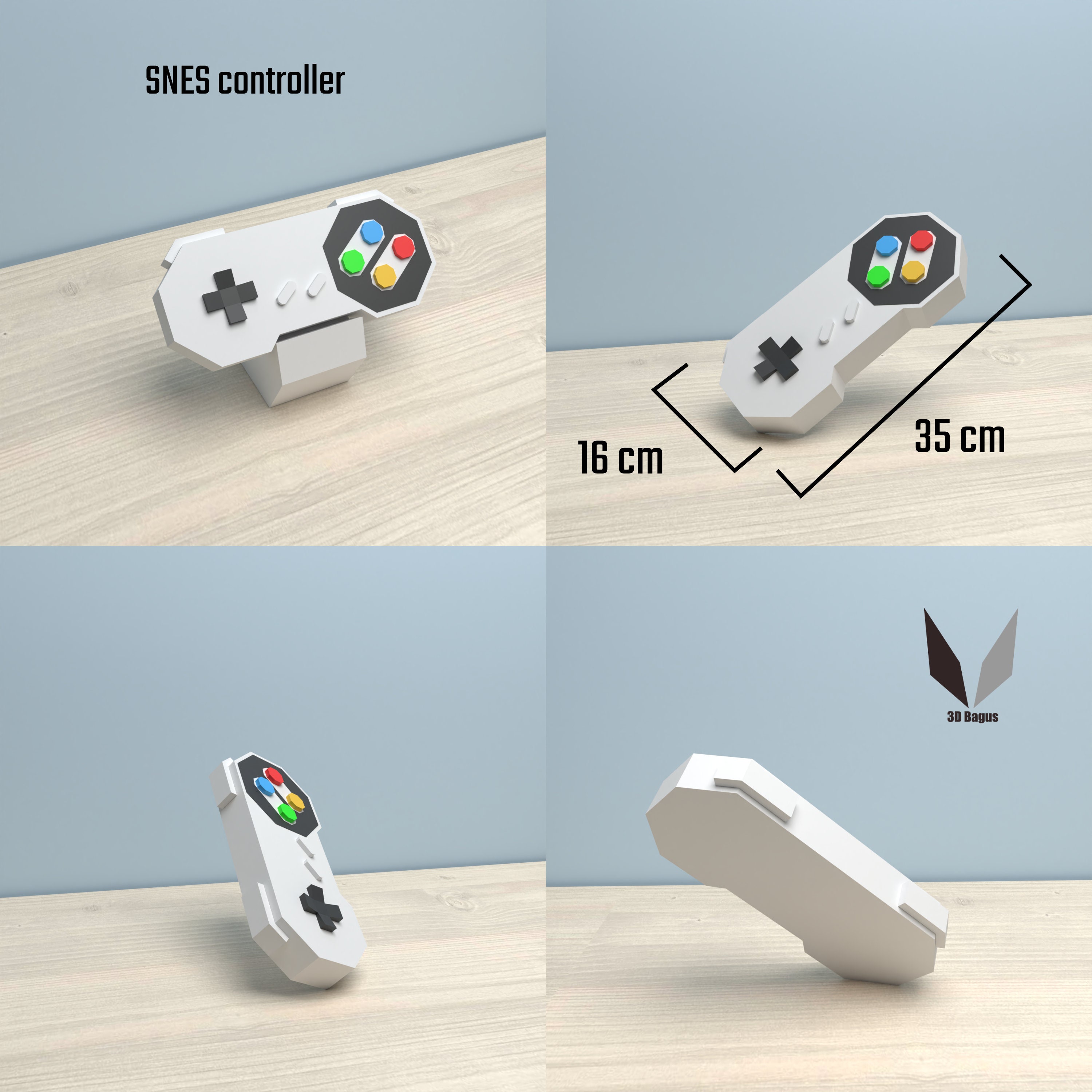 DIY Game Controller Bundle Papercraft: Low Poly Paper Model (PDF ...