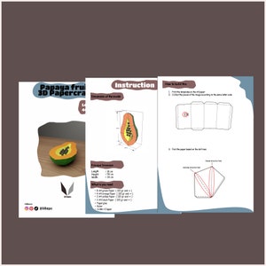 Tropical Fruit Pack 3D Papercraft | DIY Paper Sculpture | Paper Model ...