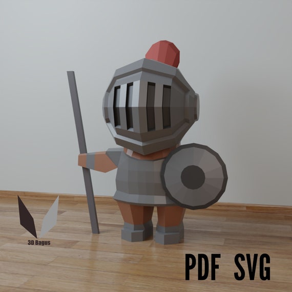 Gladiator Kid 3D Papercraft DIY Paper Sculpture Paper - Etsy