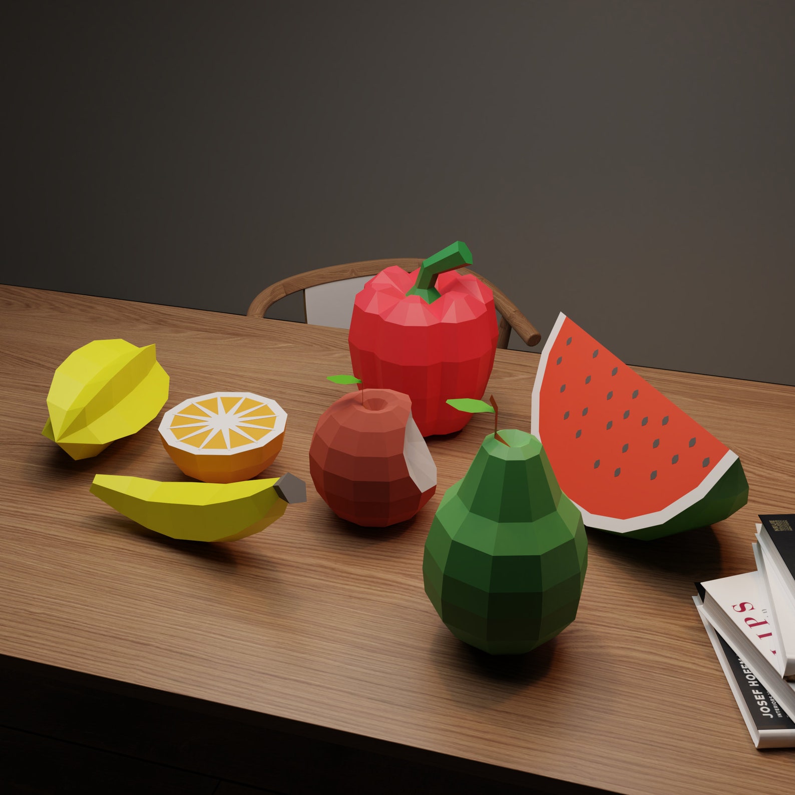 Fruit pack 3D papercraft DIY paper sculpture Paper model | Etsy