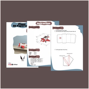 Plane 3D Papercraft | DIY Paper Sculpture | Paper Model Pattern | Do It ...