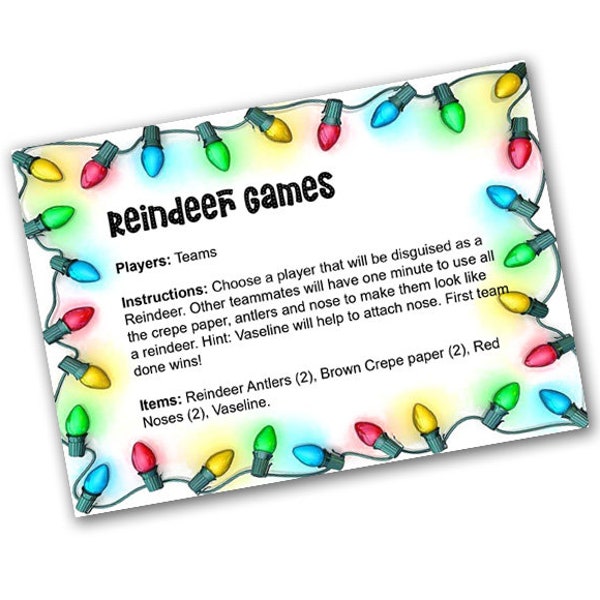 Christmas Minute to Win It Games - Etsy