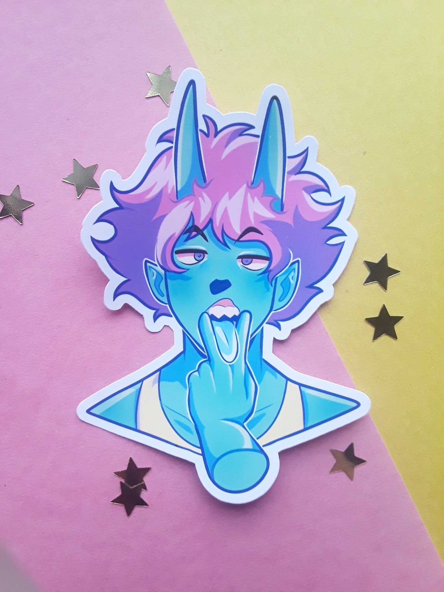 Monsterboy Sticker Monster Demon Fantasy Cartoon Anime - Etsy