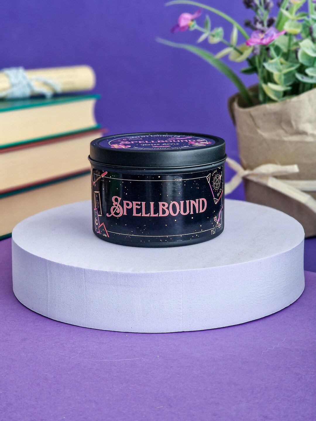 Spellbound Gothic Candle Bookish Candle Vegan Coco Soy - Etsy