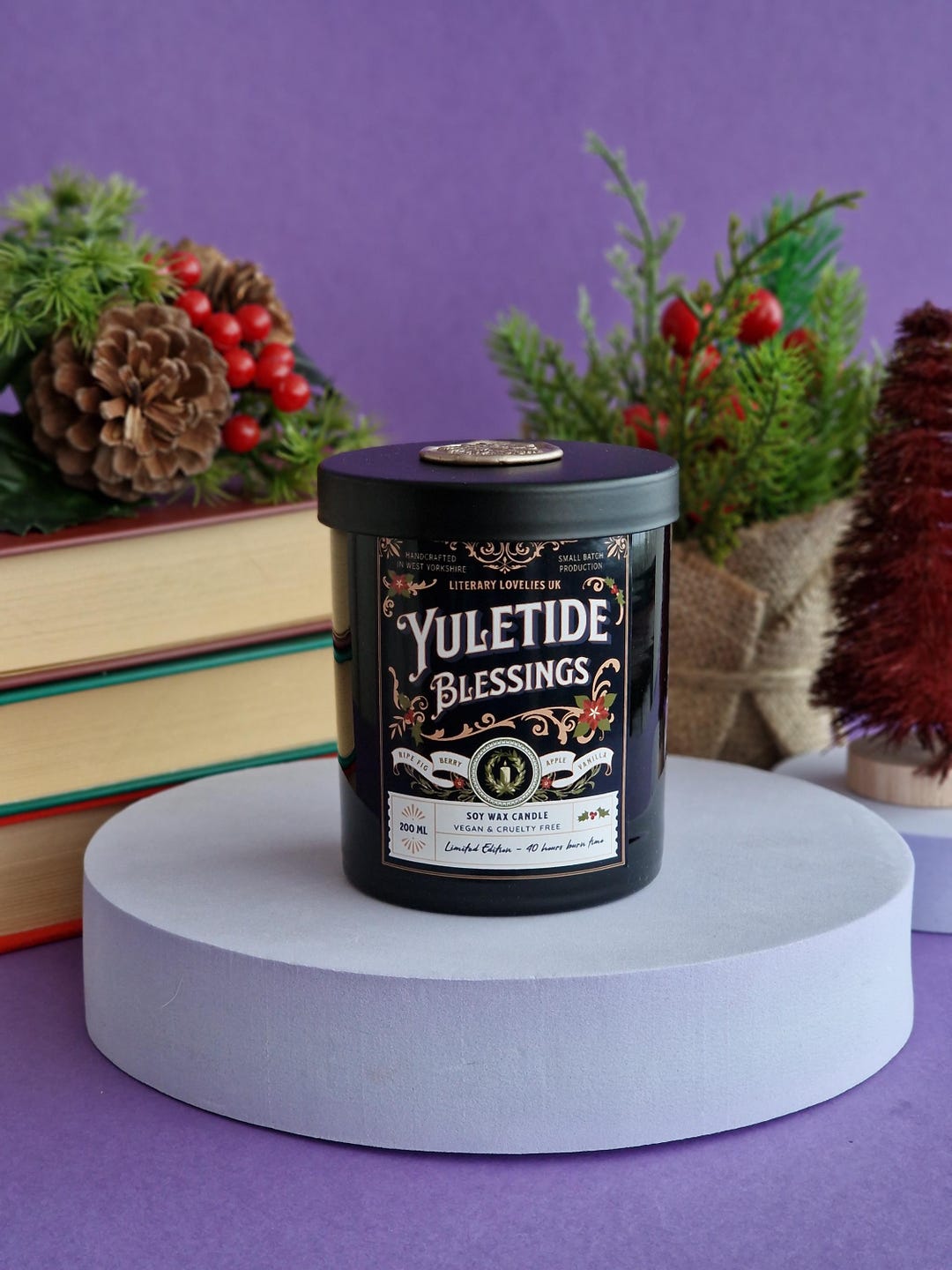 Yuletide Blessings Limited Edition Candle Witches Yule Candle Christmas Candle Holiday Gifts ...