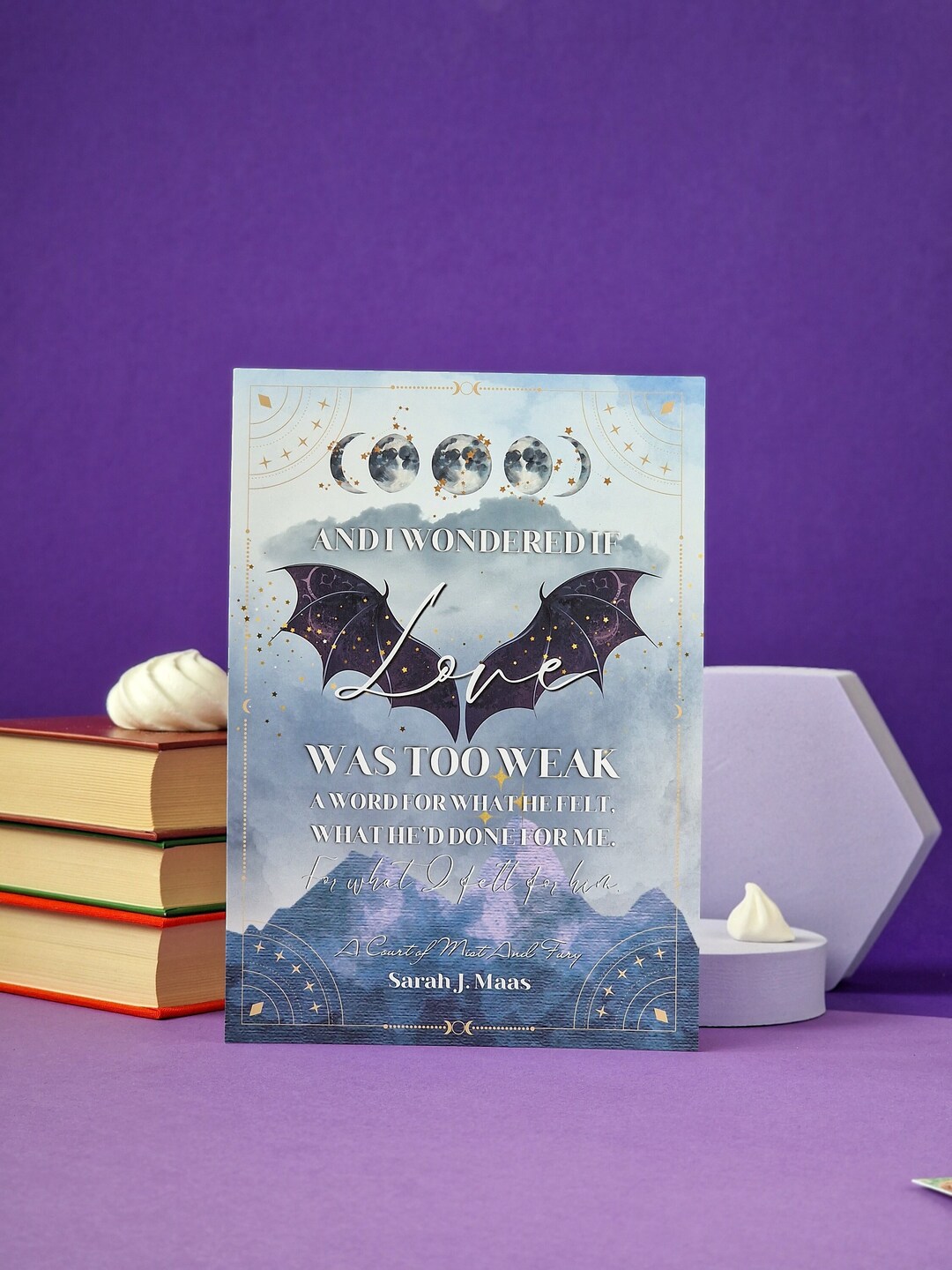 ACOMAF Art Print ACOTAR Wall Art Print Bookish Quote Literary Gifts for ...