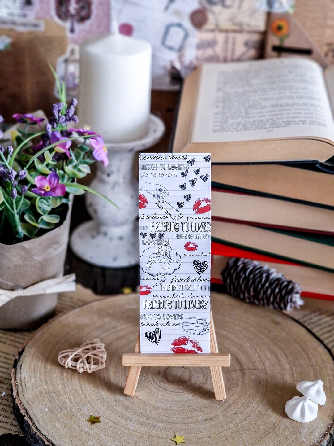 Friends to Lovers Trope Bookmark Romance Bookmark Book Lover Gift - Etsy